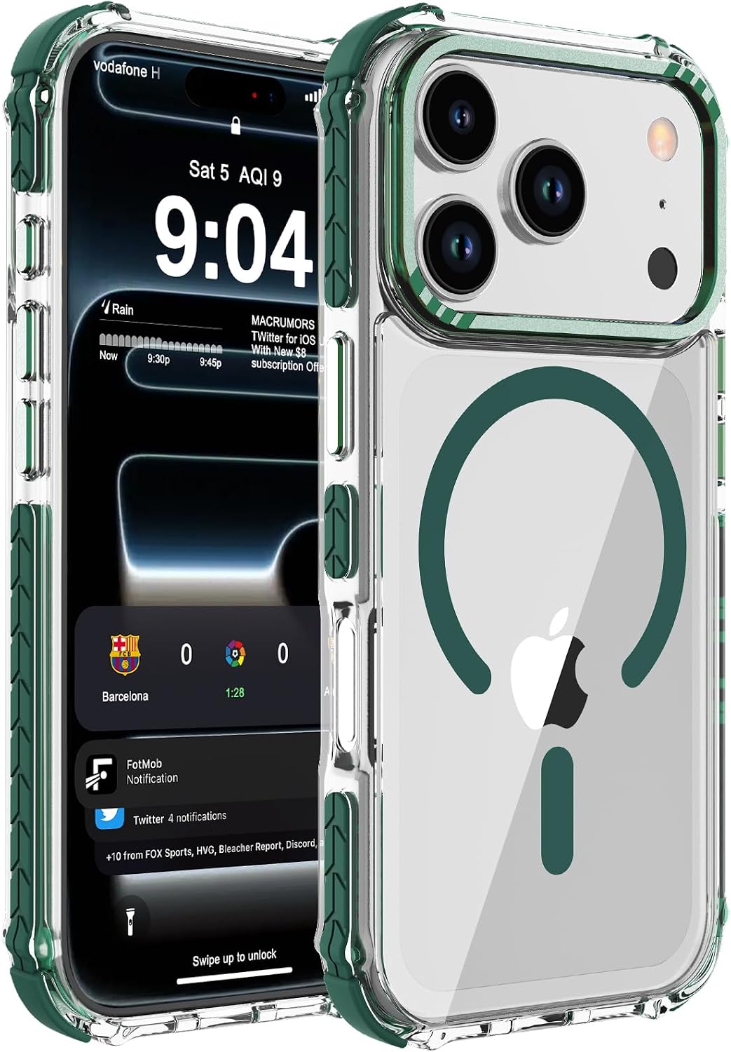 Amazon.com: DEERLAMN Strong Magnetic Case for iPhone 17 Pro 6.3-Inch ...