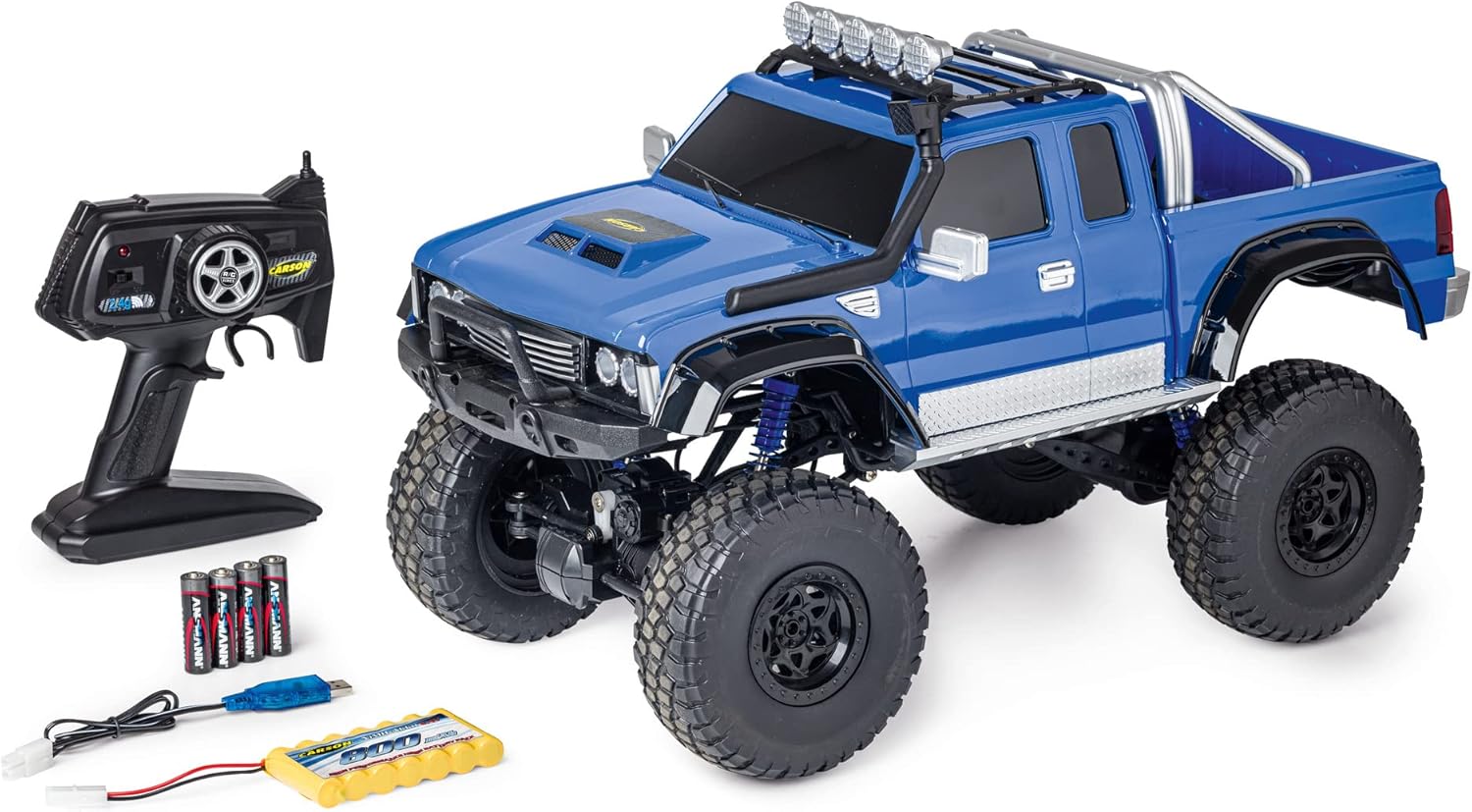 Carson 500404241 1:8 Pickup Crawler 2.4 GHz 100% RTR blau ...