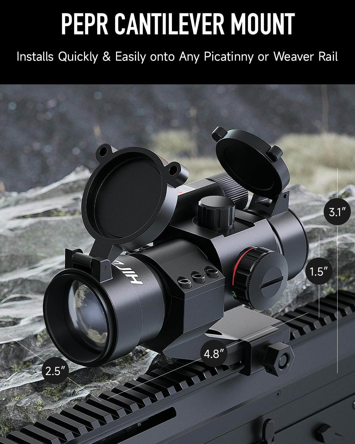 Snapklik.com : PINTY 1x30 Green Red Dot Sight