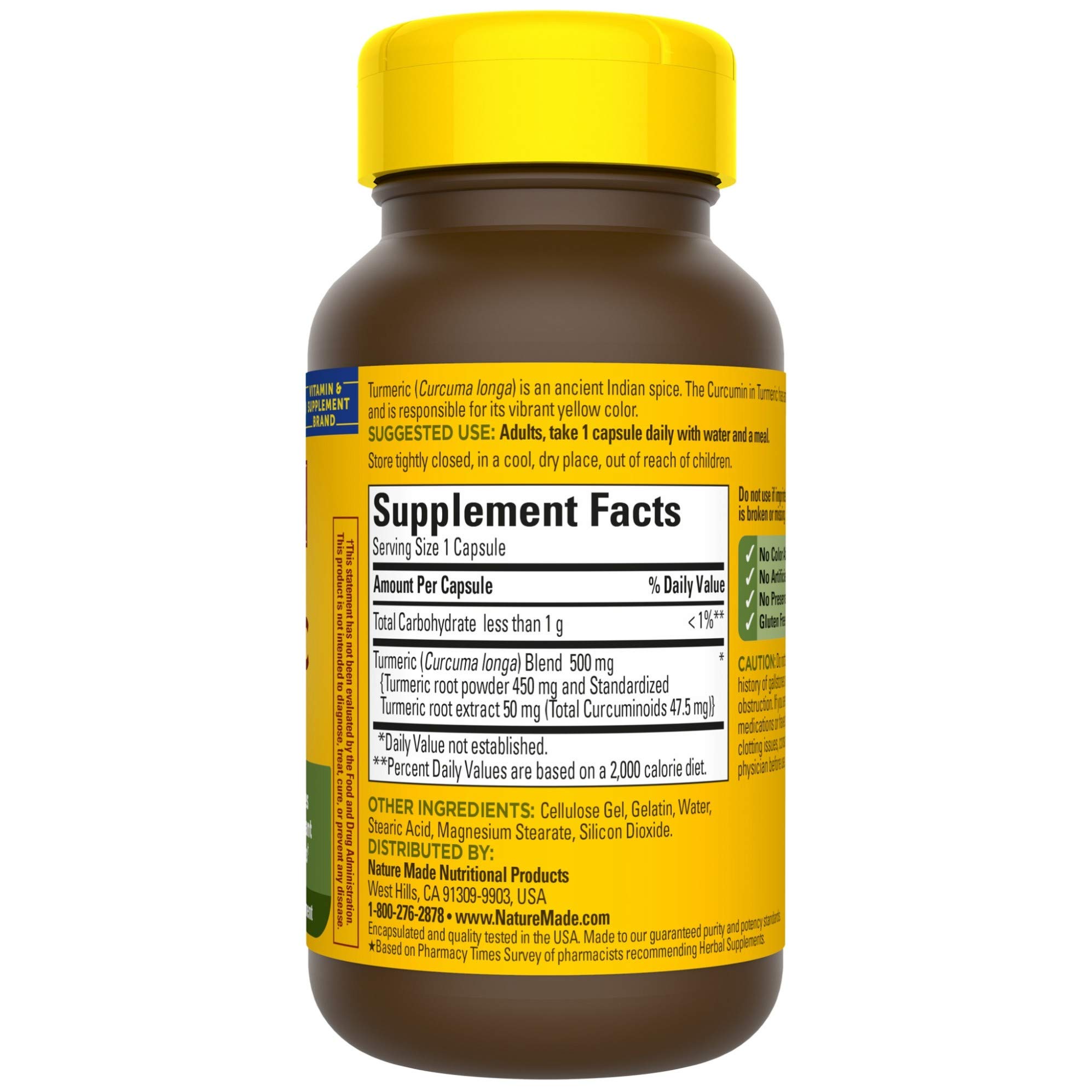 Nature Made Turmeric 500...B007RC79WG | Encarguelo.com.ec