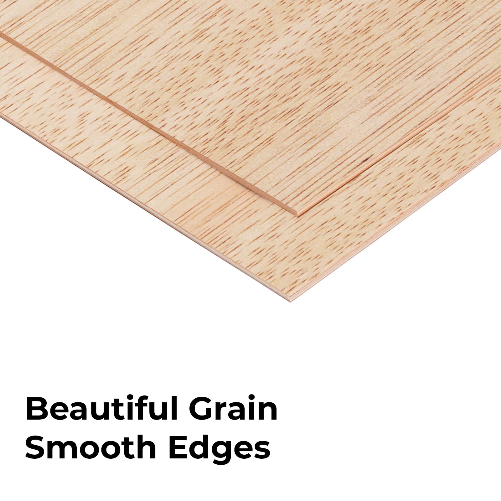 Snapklik.com : Terminalia Plywood 6 PCS, 1/8" Wood Sheets 12" X 12" For ...