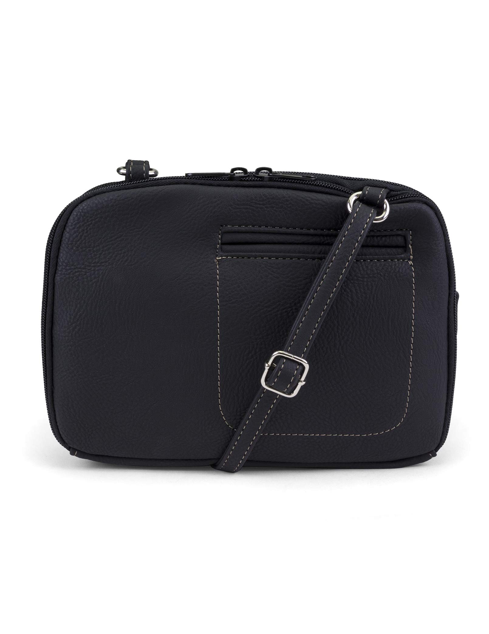 Snapklik.com : MultiSac Zippy Triple Compartment Crossbody Bag