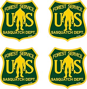 Amazon.com: Hard Hat Bigfoot Forest Service 4 Pack Stickers : Tools ...