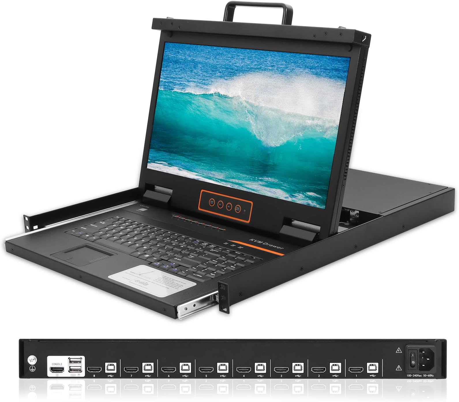 Amazon.com: Tripp Lite B021-000-19 KVM Rack Console 1U Rackmount w 19 ...