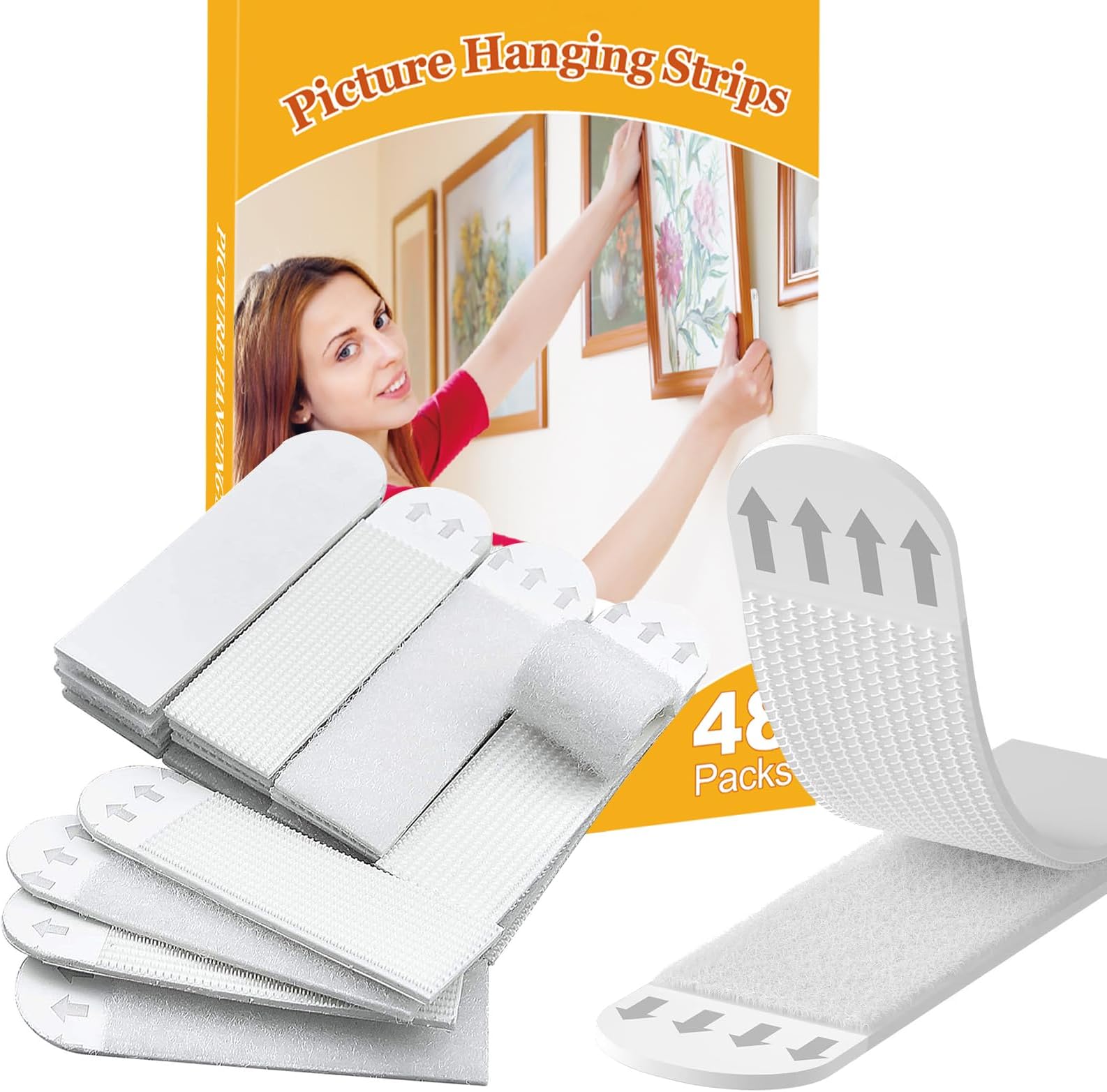 Picture Hanging Strips Heavy Duty, Picture Hanger Kit, 12-Pairs(24 ...