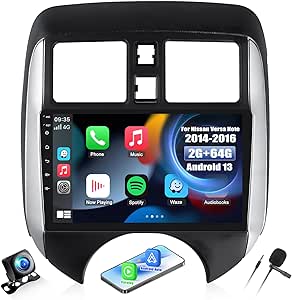 2G+64G Car Radio for Nissan Versa Note 2014-2016 with Wireless Carplay ...