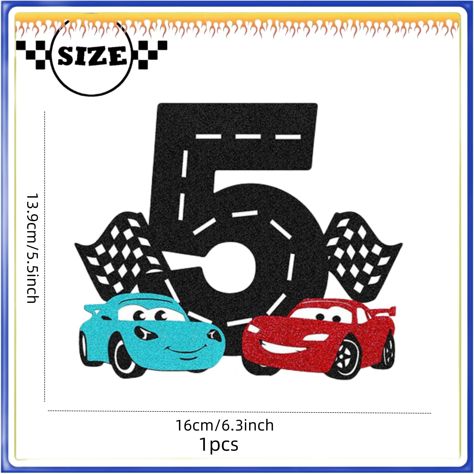 Monster Jam Cake Topper Fast Five Cake Topper, 5th Birthday Cake Topper ...
