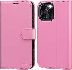 Amazon.com: OCASE Compatible with iPhone 16 Pro Wallet Case, PU Leather Flip Folio Case with ...