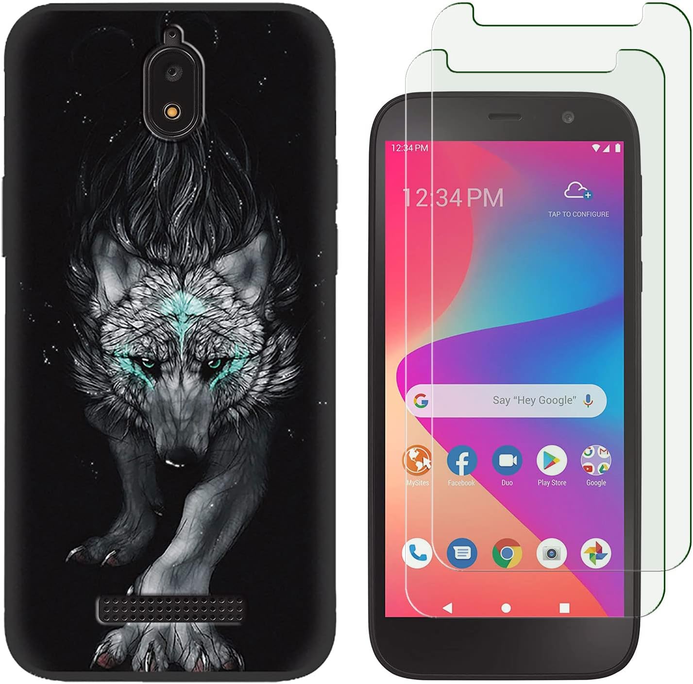 Amazon.com: Tonvizern for BLU View 2 /B130DL Case with 2 Tempered Glass ...