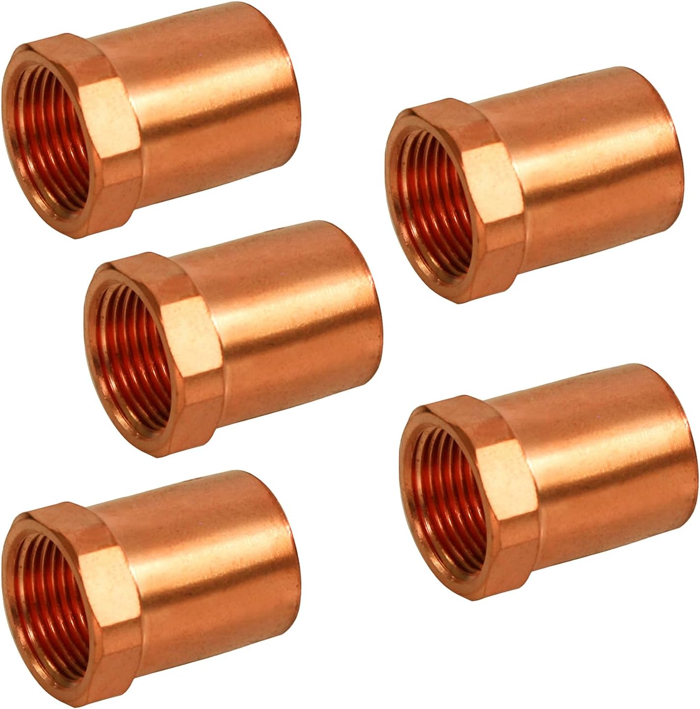 Amazon.com: Supply Giant GUGA0012-5 Female Adapter Fitting FTG x FIP ...