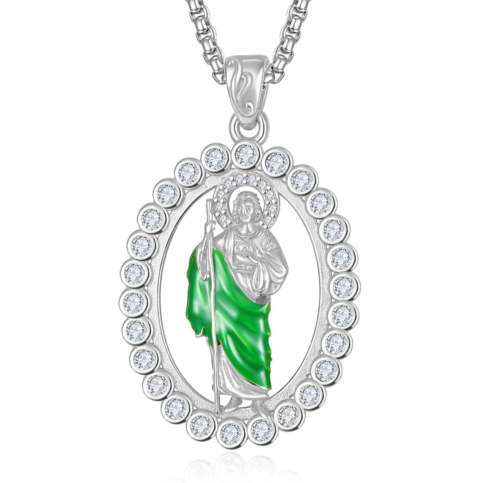 Snapklik.com : San Judas Tadeo Necklace Sterling Silver Cadena De San ...