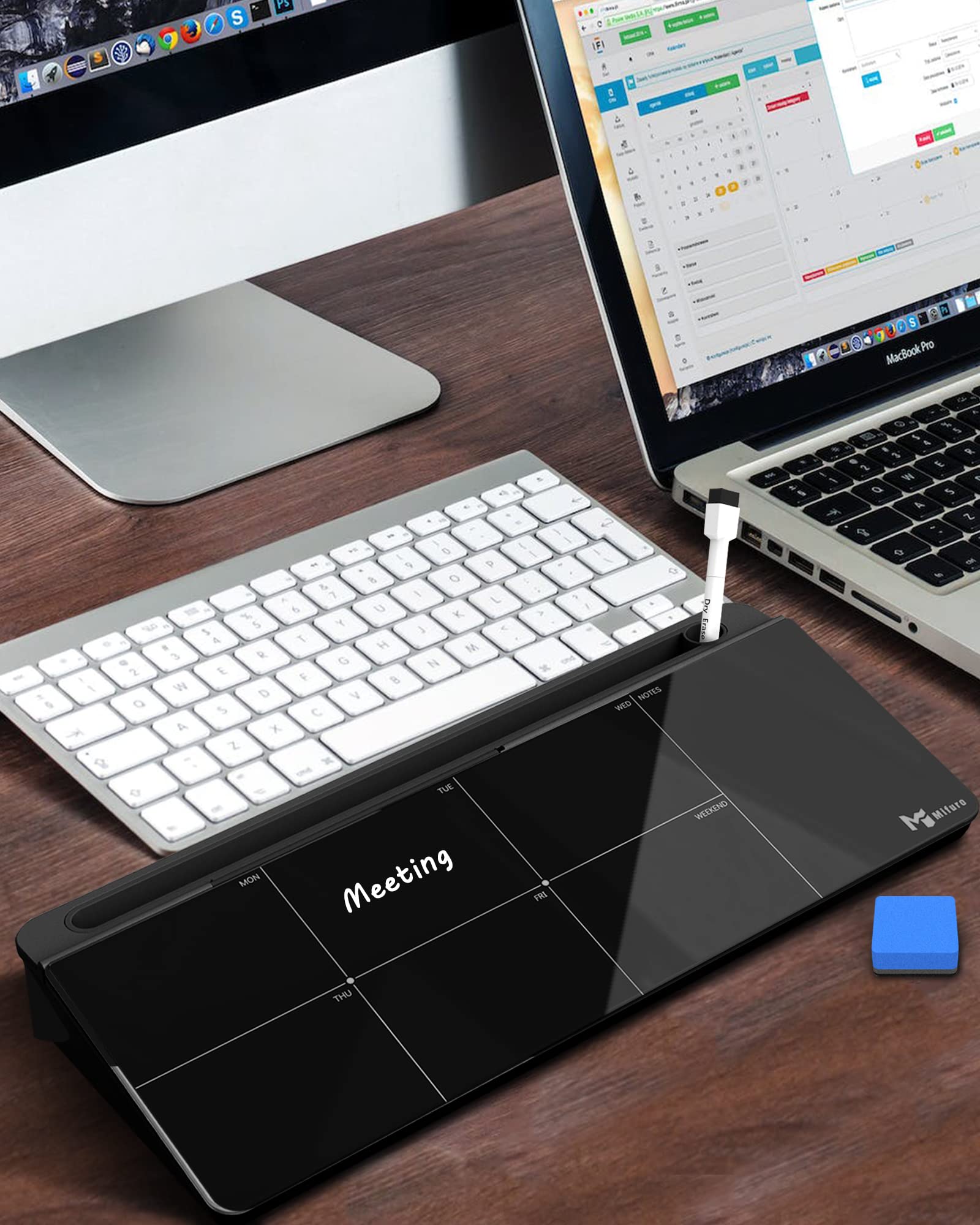 Snapklik.com : Glass Desktop Whiteboard
