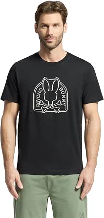 Amazon.com: Psycho Bunny Camiseta estampada Melbourne (negro, XL ...