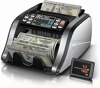 Amazon.com : Aneken N60 Money Counter Machine Mixed Denominations, Cash Counter with 3.5” HD ...