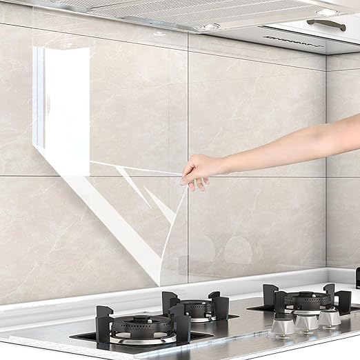 Amazon.com: Yootiko Kitchen Stove Backsplash Clear Wall Protector ...
