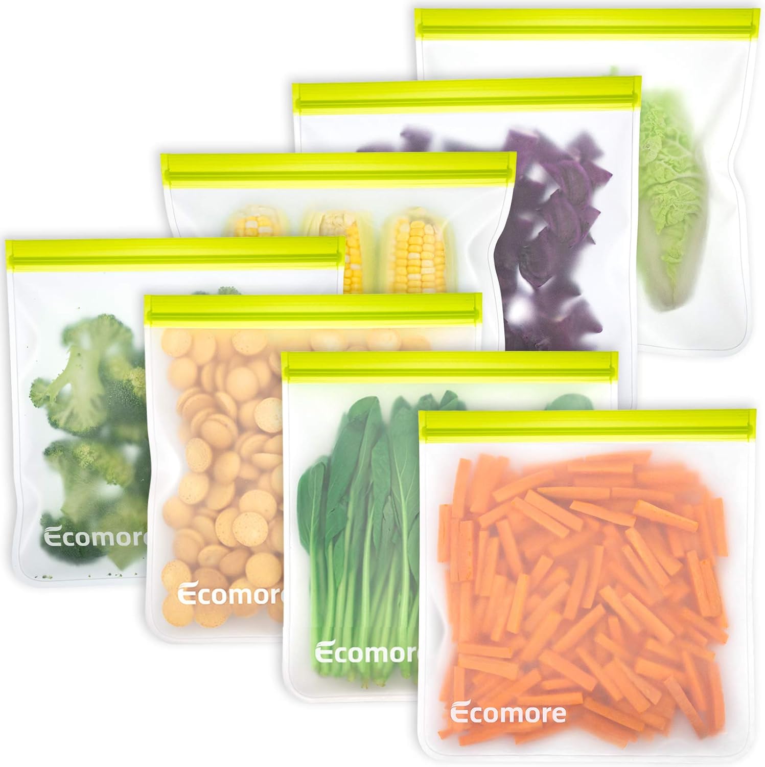 Amazon.com: Reusable Gallon Storage Bags - 7 Pack 1 Gallon Bags ...