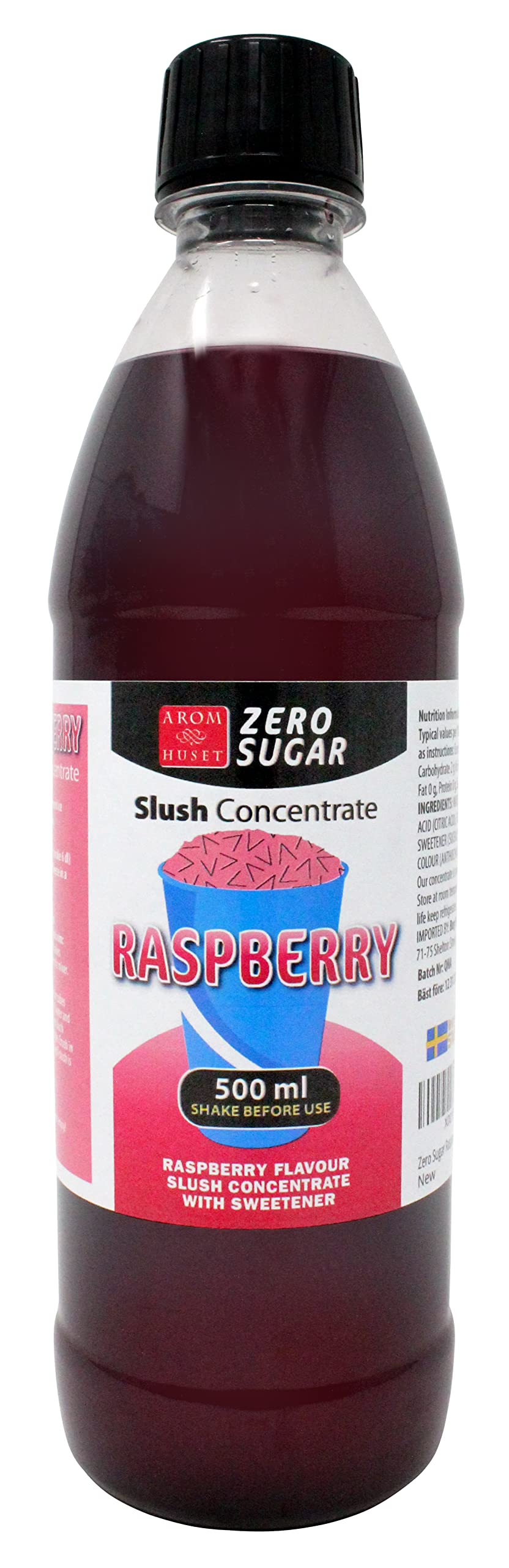 Buy Aromhuset Zero Sugar Raspberry Slush 500 ml – Flavoured Frozen ...