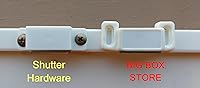 Shutter Hardware 50631-R Box of 10-15lb Single Magnetic Catch White ...