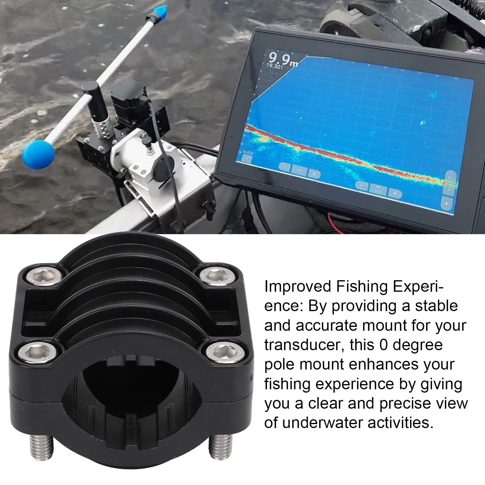 Trolling Motor Shaft Mount Garmin - Zero Degree Transducer Mount For ...