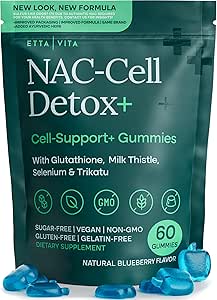 Amazon.com: Sugar-Free NAC Gummies, N-Acetyl Cysteine Supplement with Milk Thistle, Glutathione ...