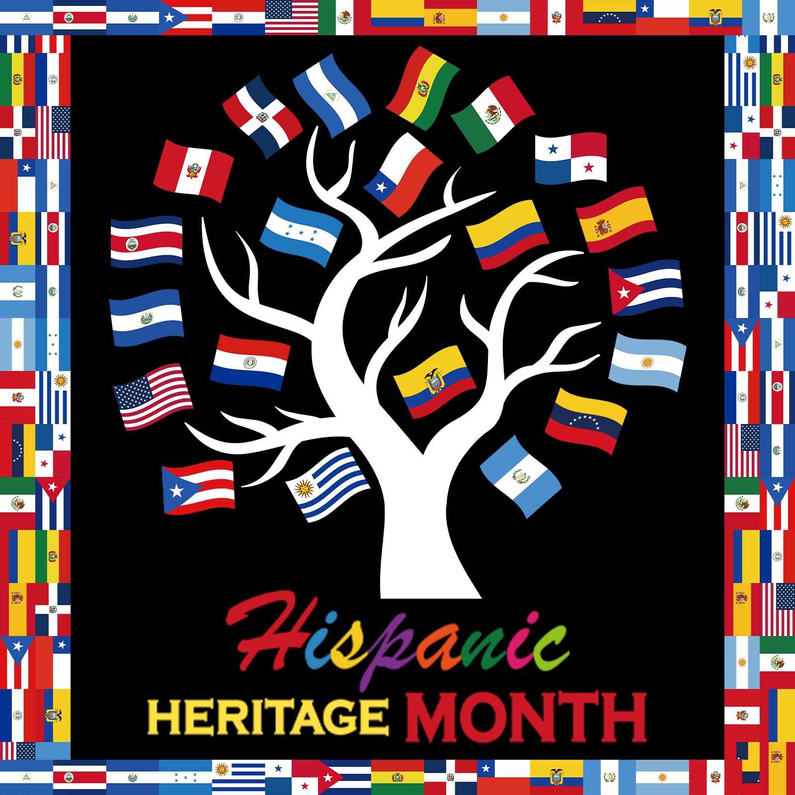 Amazon.com : Containlol Hispanic Heritage Month Bulletin Board ...