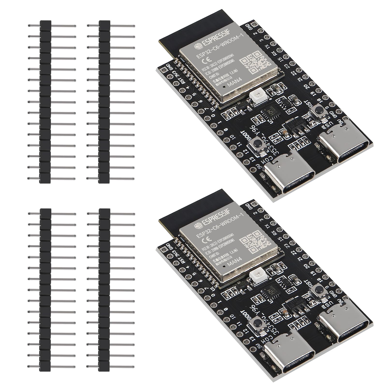 Snapklik.com : 2Pcs ESP32-C6-WROOM-1 ESP32-C6 ESP32-C6-WROOM-1-N4 Development Board ESP32-C6 ...