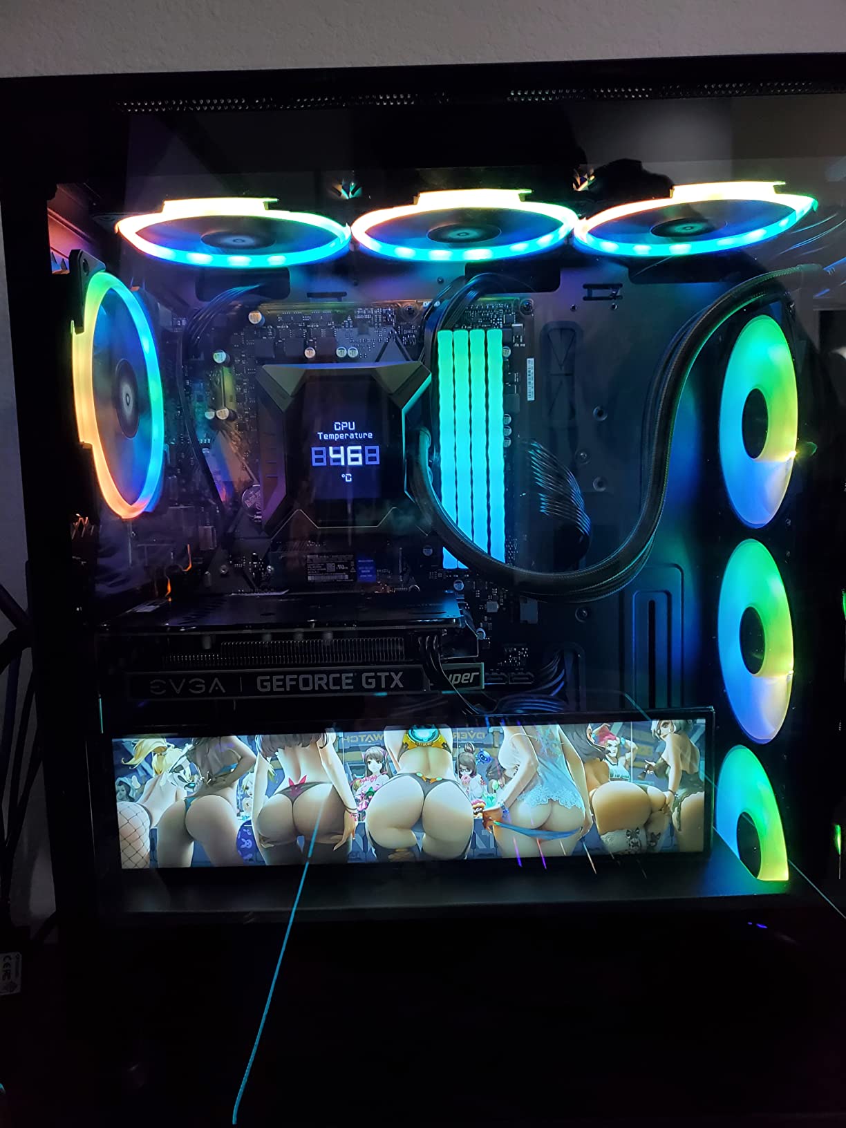 $7/mo - Finance Vetroo Display Board w/ LED Lights for Computer PC Case ...