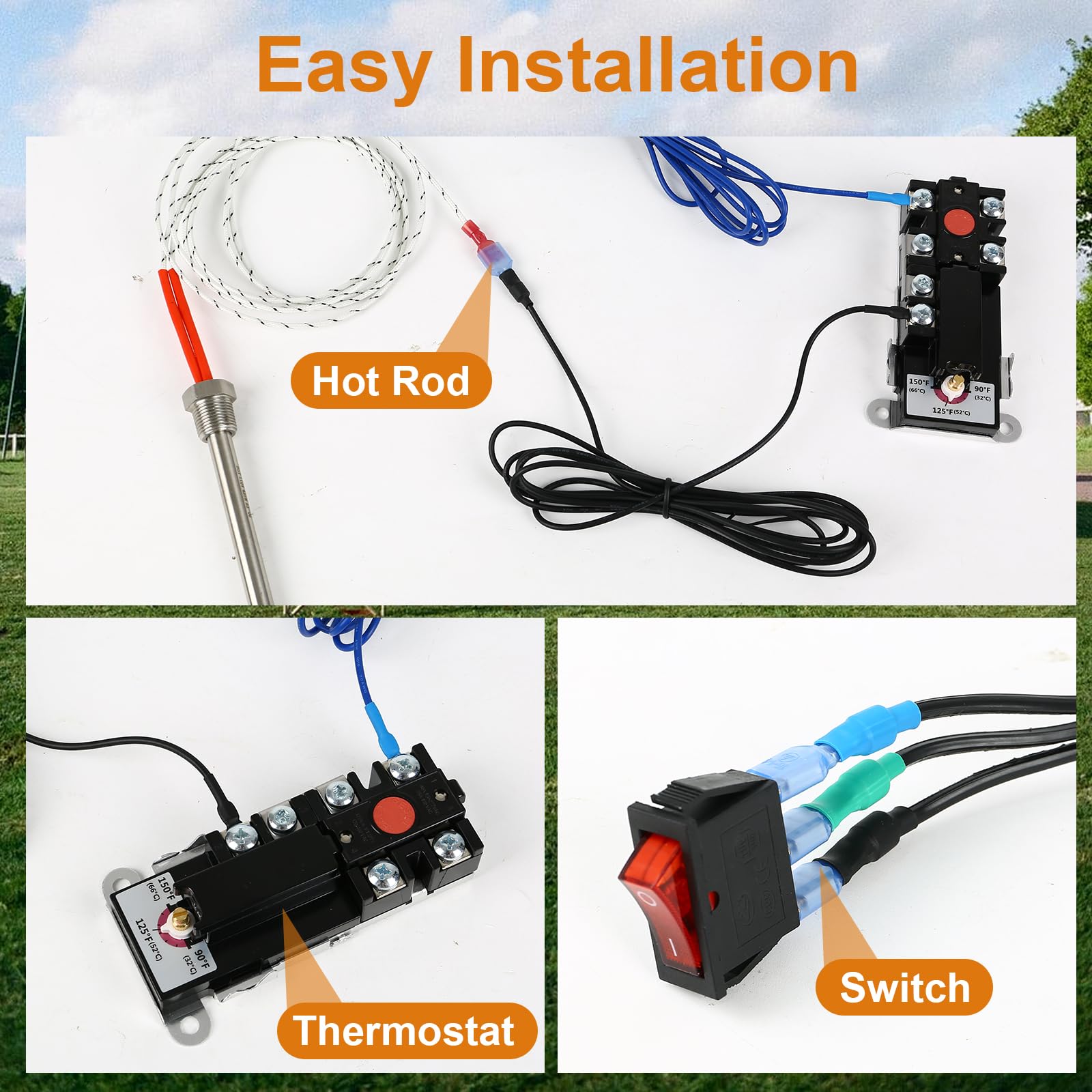 Snapklik.com : RV Electric Water Hybrid Heater Kit, WMLBK RV Water ...