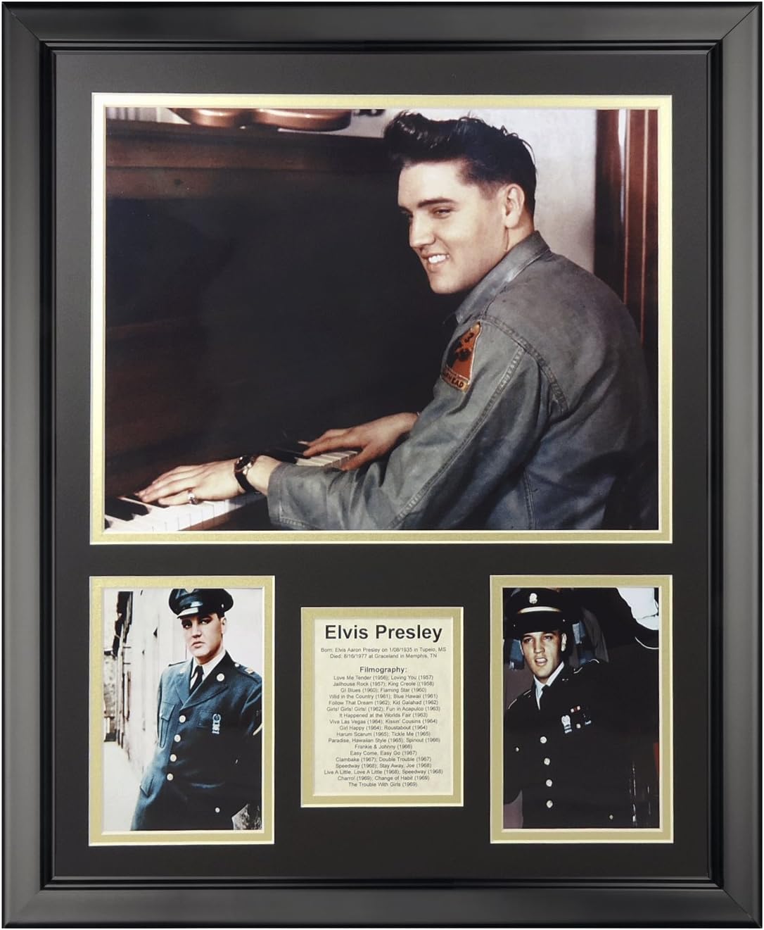 Amazon.com: Art of Hollywood, Elvis in the Army Framed Photo ...