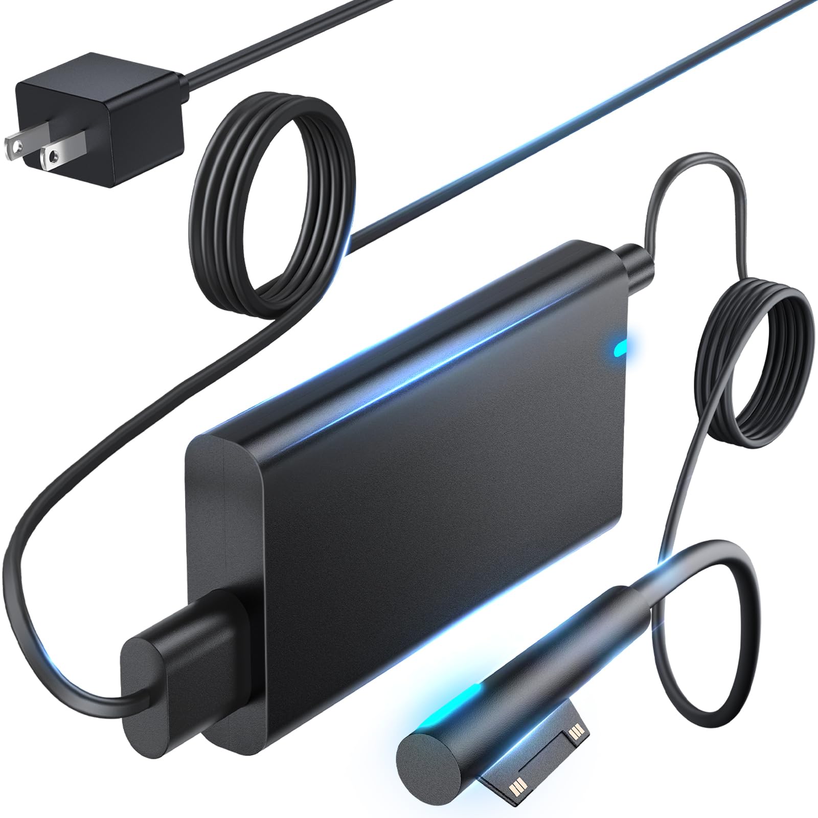 Amazon.com: Surface Pro Charger - 65W Fast Charging for Microsoft ...