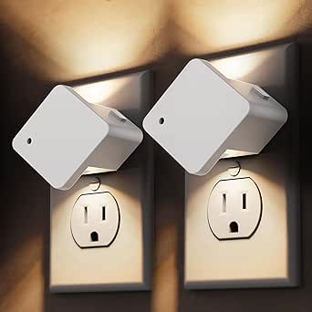 L LOHAS LED Night Lights Plug into Wall,[2-PACK] Plug in Night Light ...