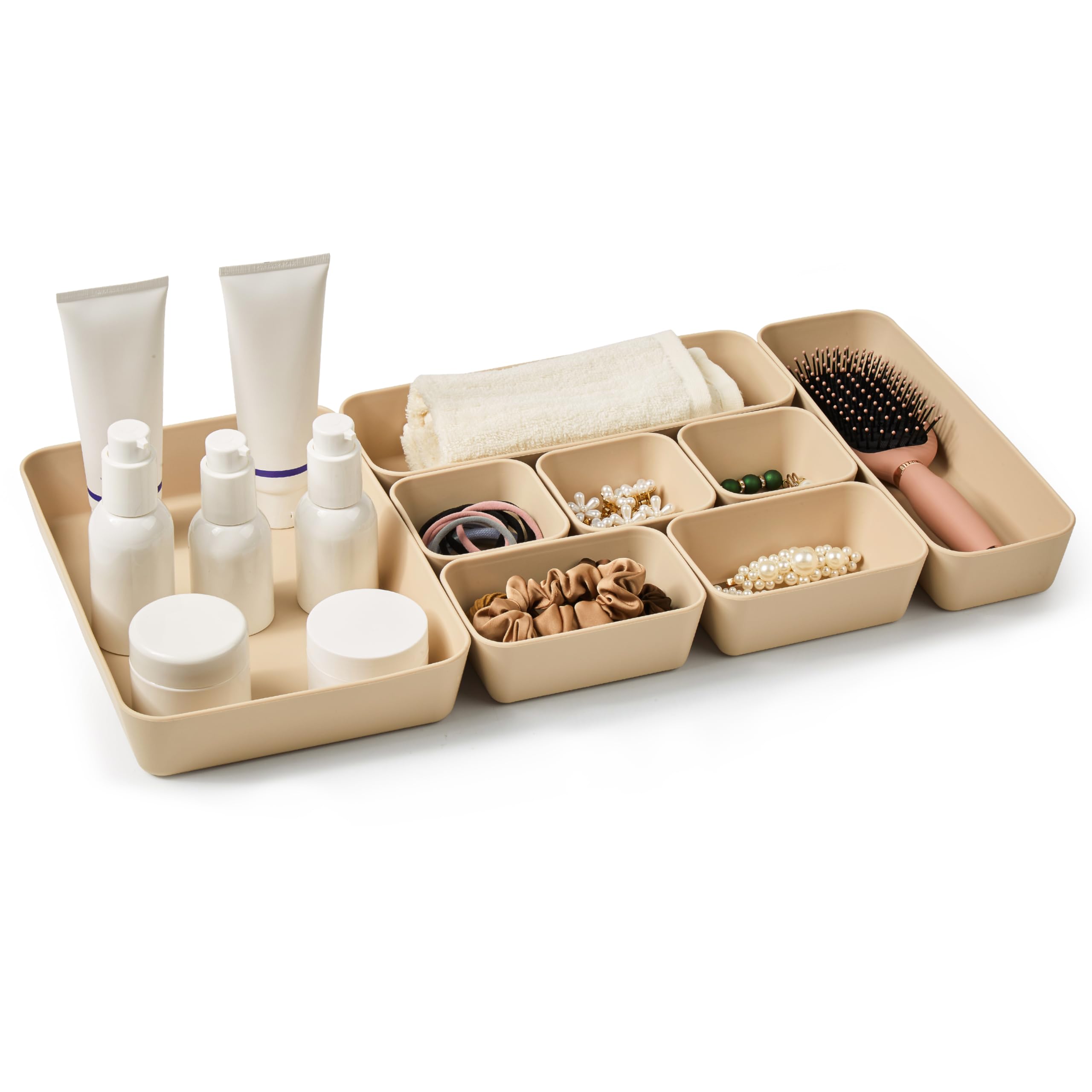 Amazon.com: ISSEVE 8Pcs Nesting Silicone Drawer Organizer Set, 4 Size ...