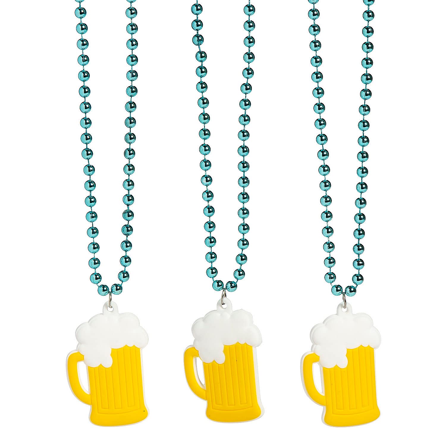 Amazon.com: Fun Express Bead Necklaces with Beer Mug Charm, 12 Pieces ...