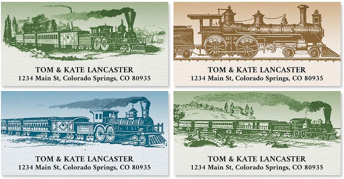 Amazon.com : Riding The Rail Vintage Trains Personalized Deluxe Return ...