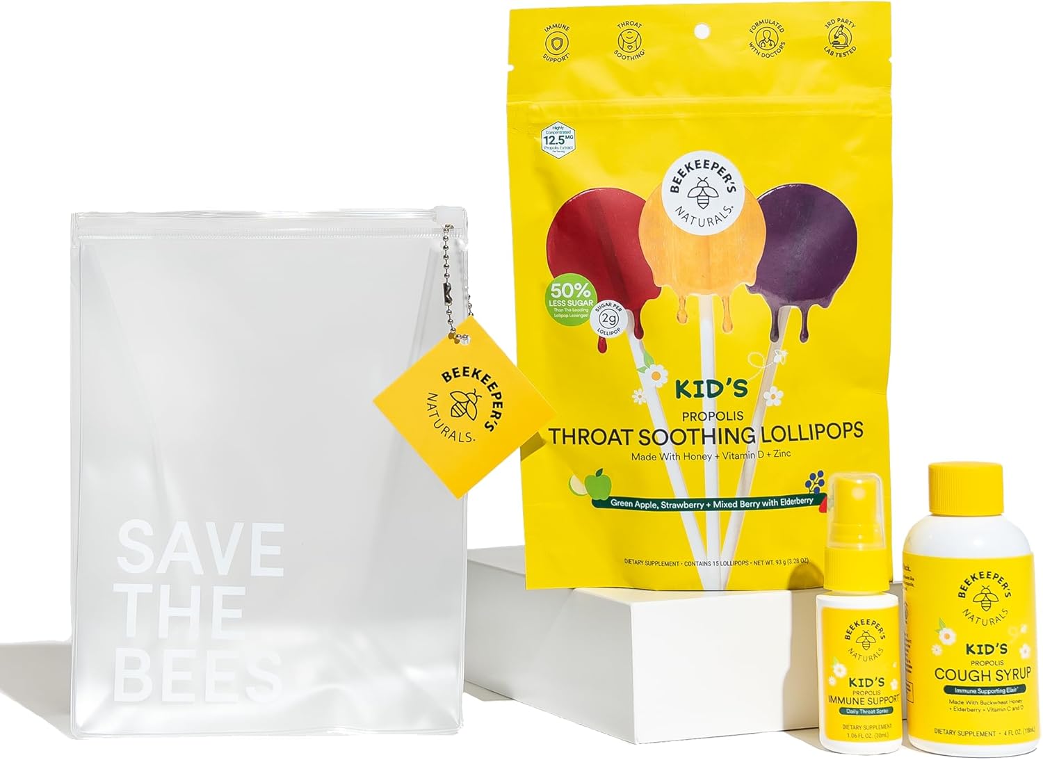 Amazon.com : Beekeeper's Naturals Kid's Immune Support Essentials | Kid ...