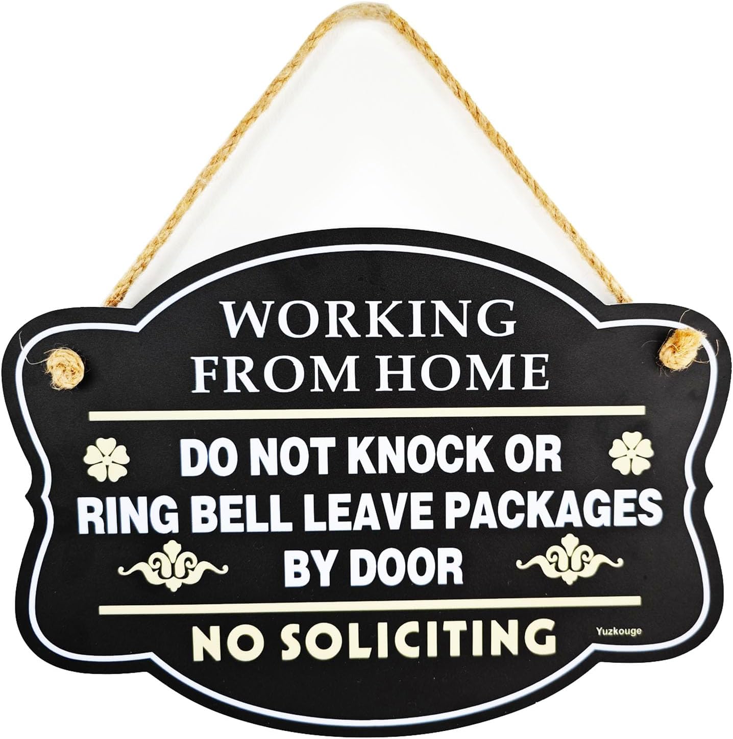 Amazon.com : Yuzkouge Working From Home Notice, Do Not Knock or Ring ...