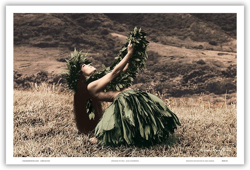 Amazon.com: Offering to Pele - Hawaiian Hula Dancer - From an Original ...