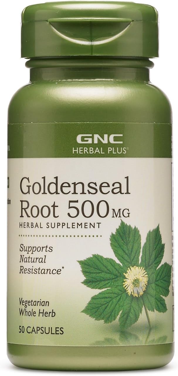 Amazon.com: GNC Herbal Plus Goldenseal Root 500mg : Health & Household