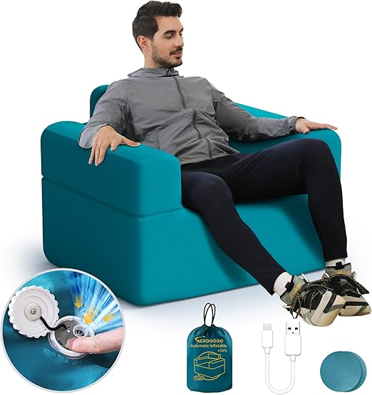 Amazon.com: Aerogogo Inflatable Couch Self Inflating Sofa With Built-in ...