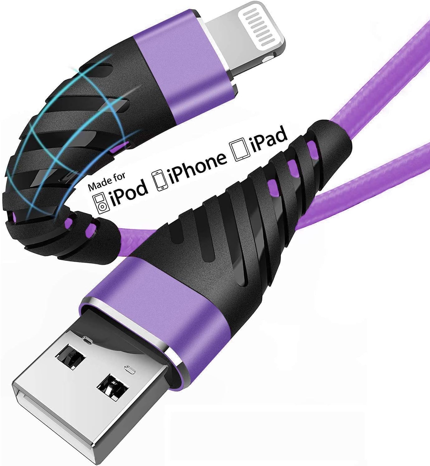 Amazon.com: Long iPhone Charger Cable 10 Ft Lightning for Apple ...