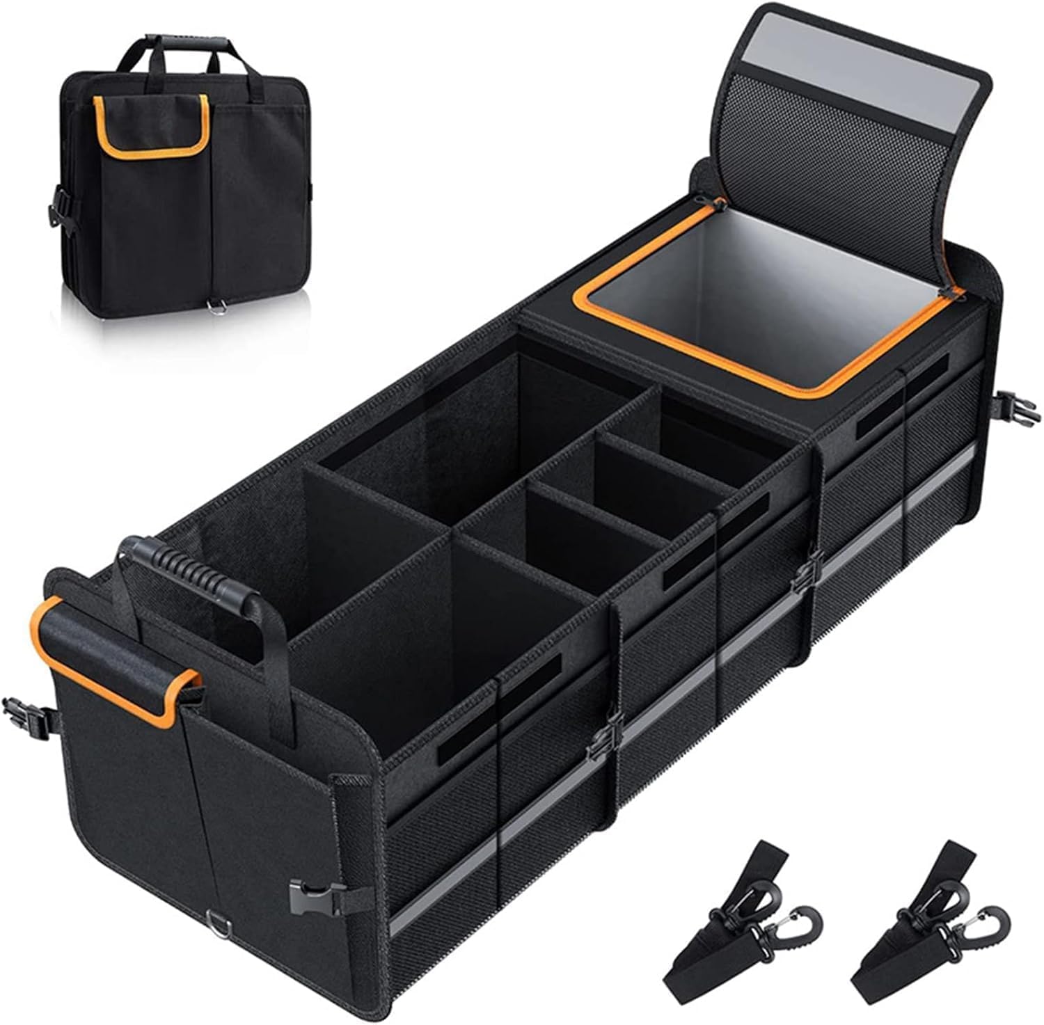 KAPEICamper Large Trunk Organizer With Built-in Leakproof Cooler Bag ...