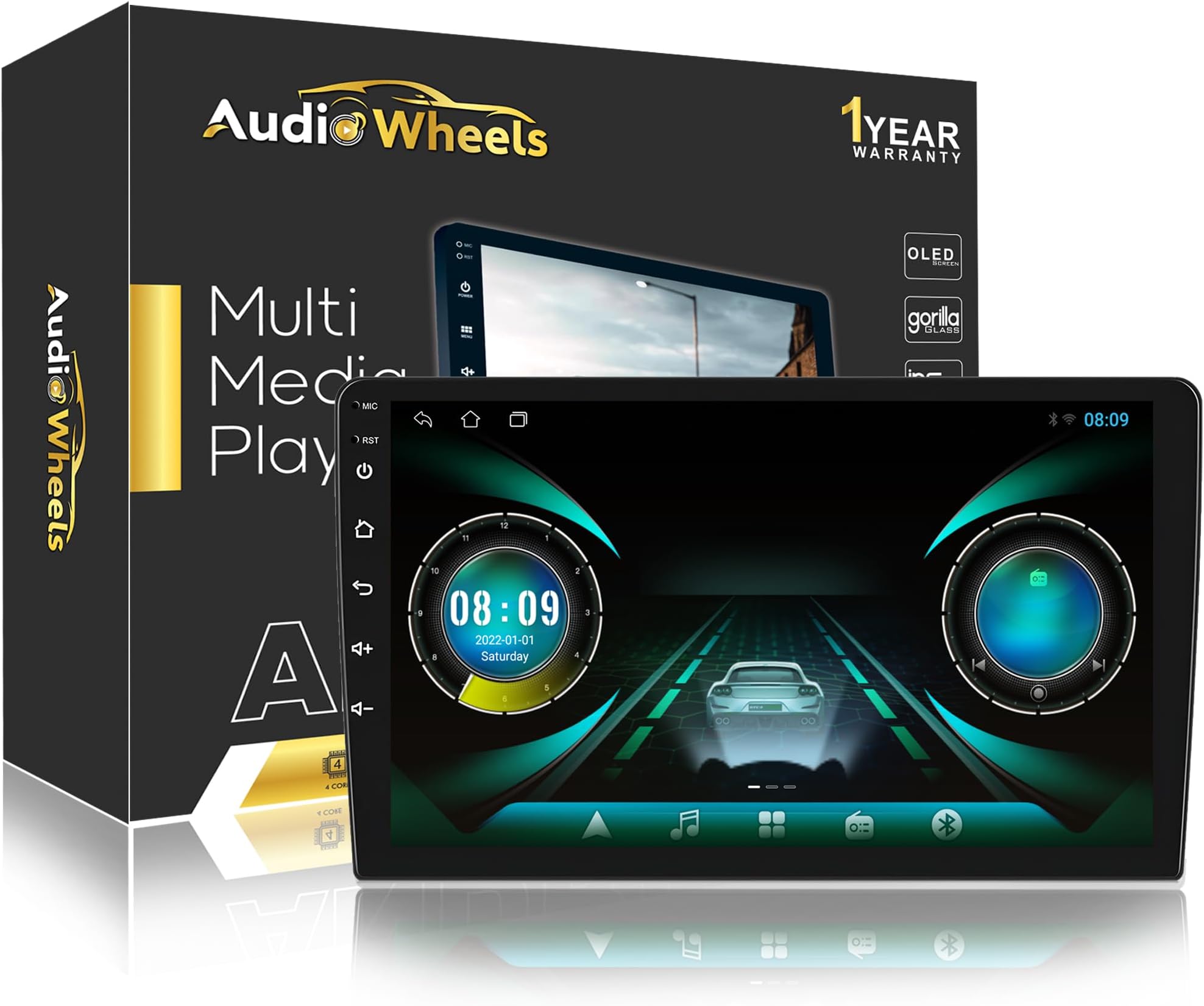 Audio Wheels TS-7 Android Car Stereo with 1GB/32GB RAM & ROM Touch ...