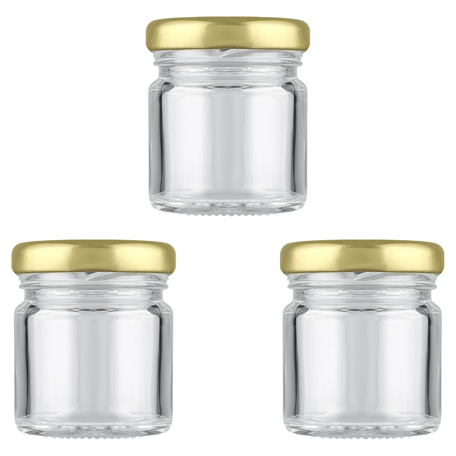 Buy Shiva Organic 41ml Round Glass Jar for Kitchen Storage | Food Grade ...