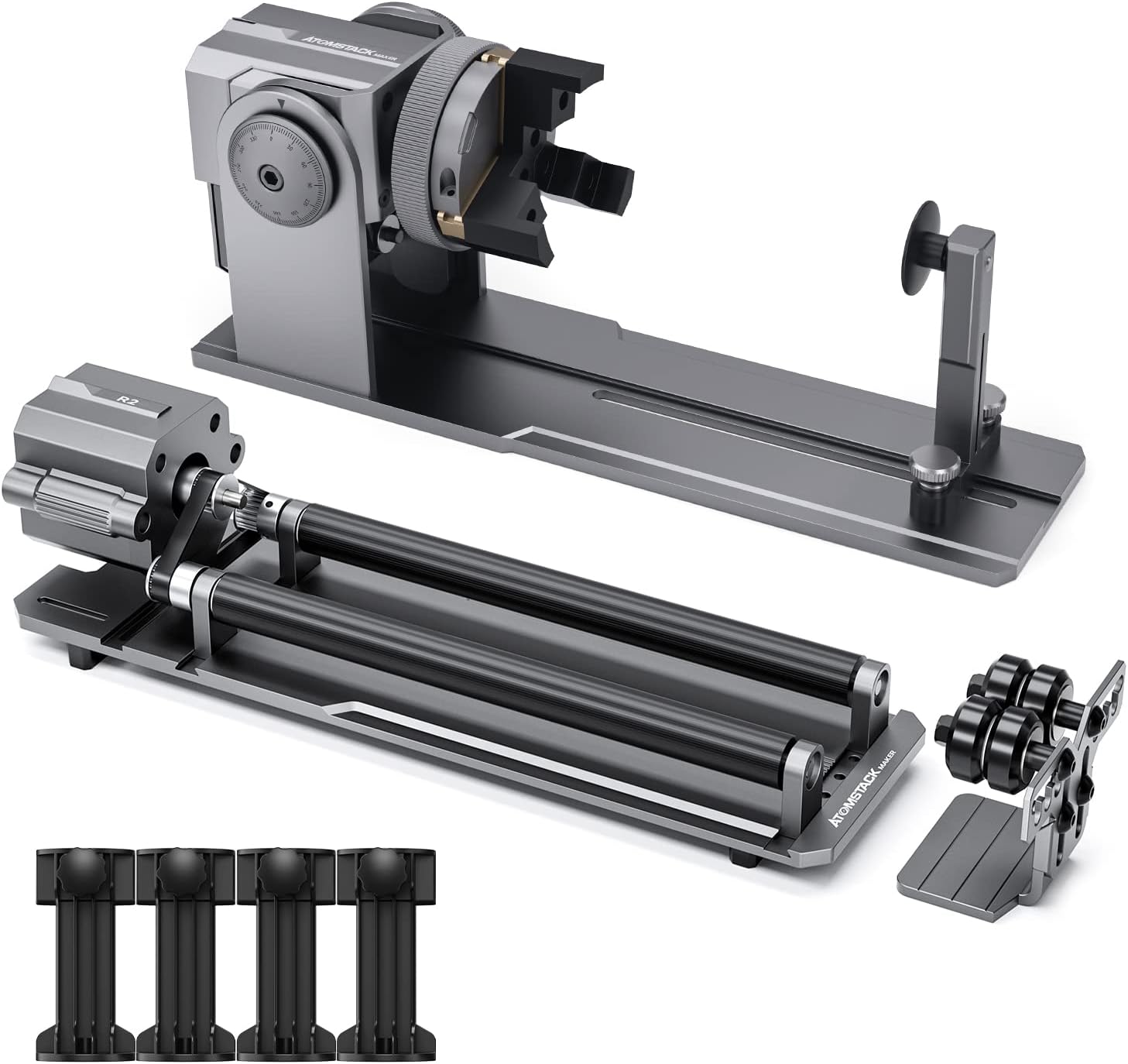 Amazon.com: ATOMSTACK R1 Pro Laser Rolle Rotary- 4 in 1 Laser Rotary ...