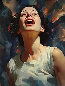 Amazon.com: Diymood DIY 5D Diamond Art Painting Screaming Girl Kit for ...