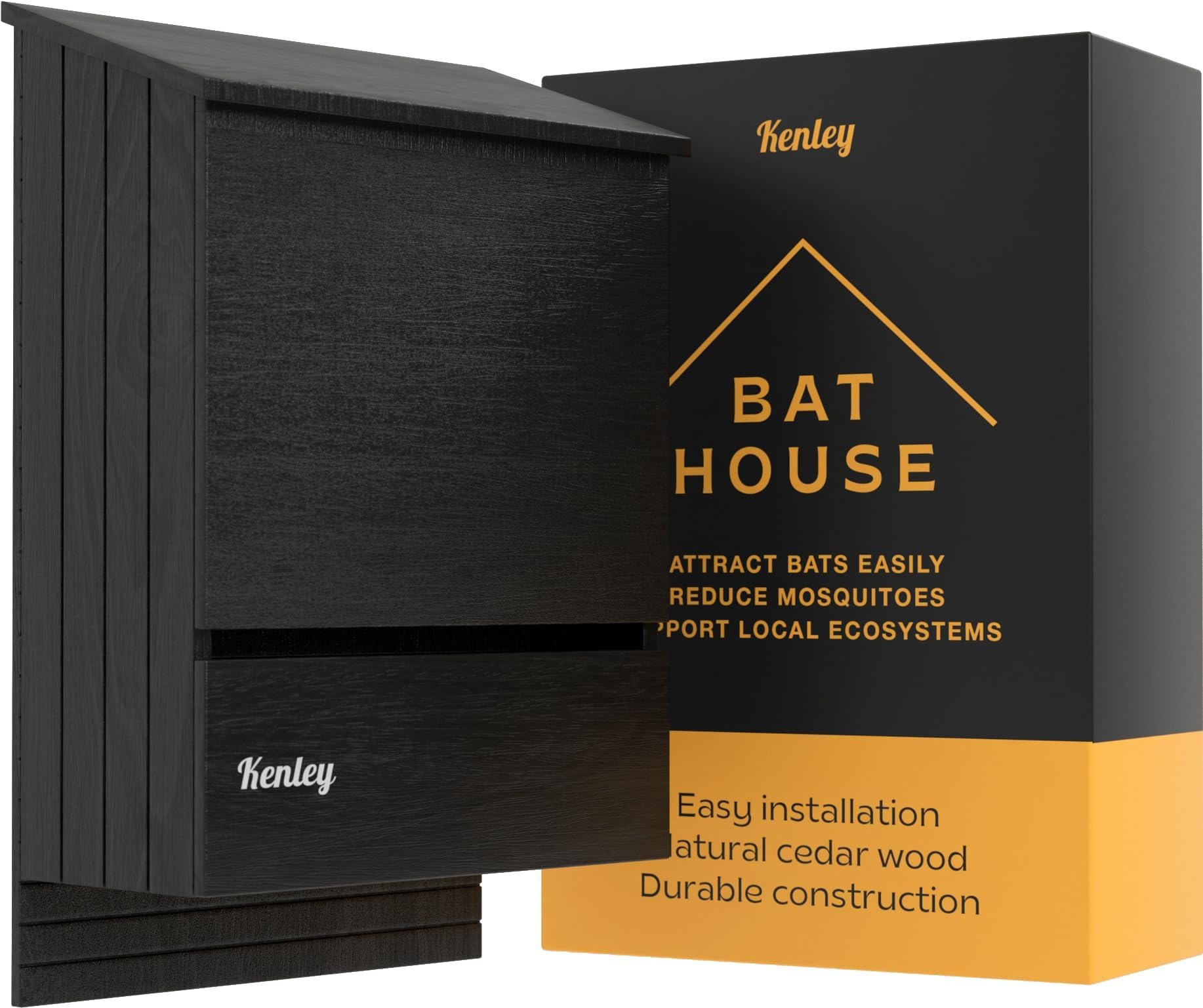 Amazon.com: Kenley Bat House - Large Bat Box for Outside with 3 ...