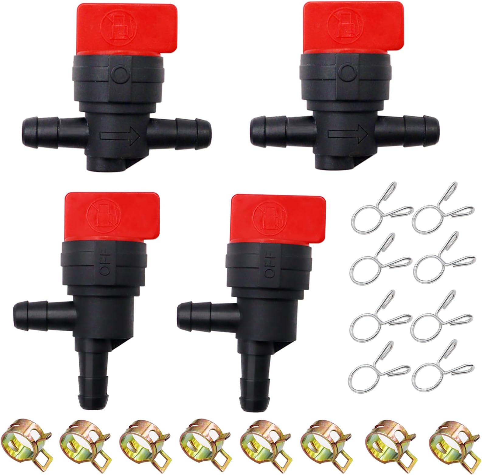 Amazon.com: 90 Degree Fuel Cut off Valve 1/4" Inline Shut Off Valve ...