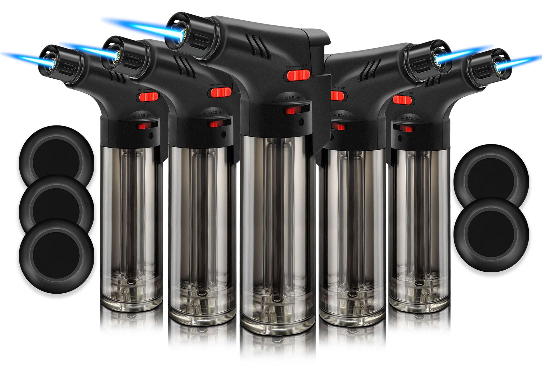 Amazon.com: WANBRO 5 Pack of Torch Lighter, Powerful Windproof Jet ...