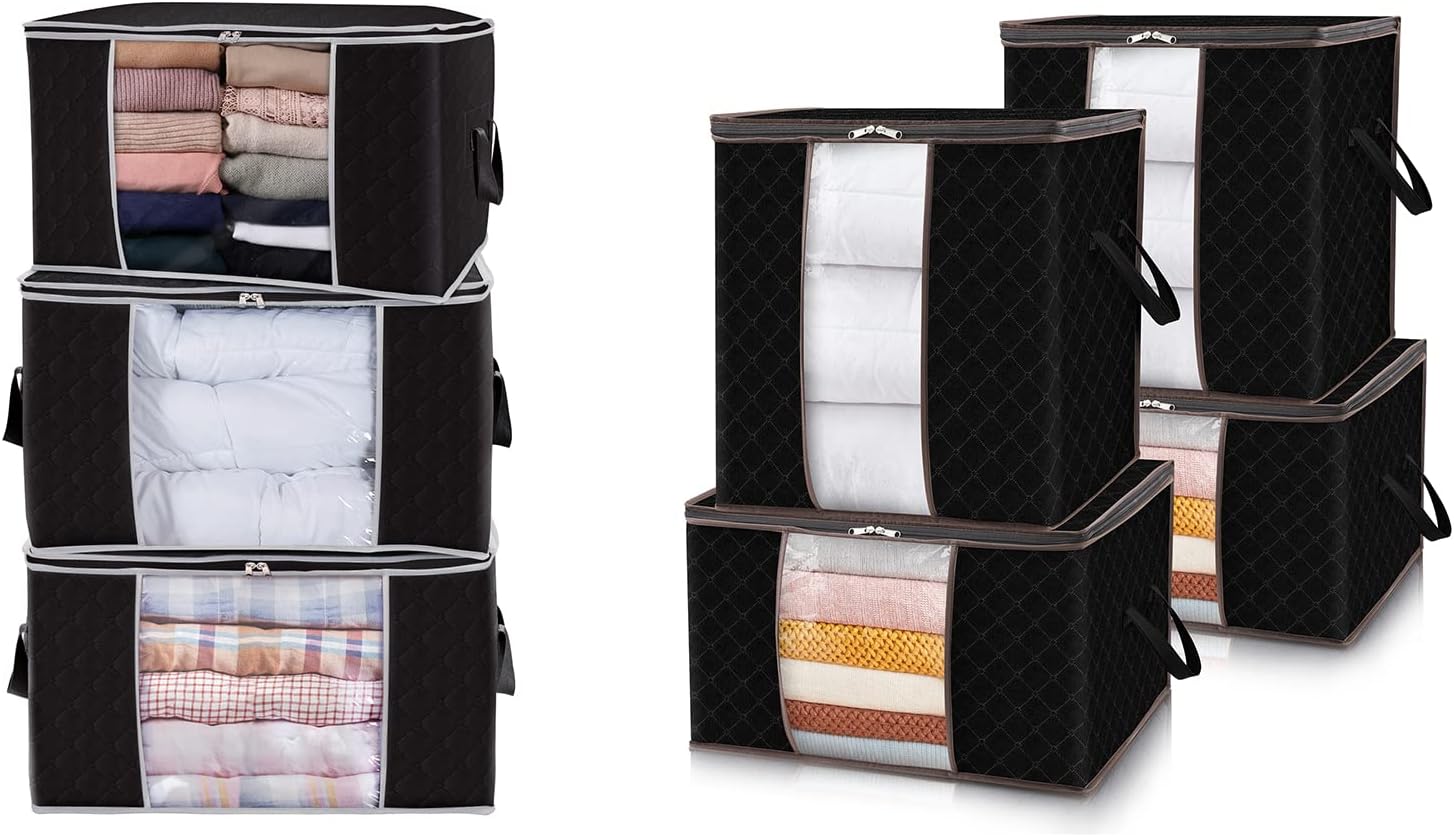 Amazon.com: Lifewit 3 Pack 90L Large Capacity Clothes Storage Bag ...