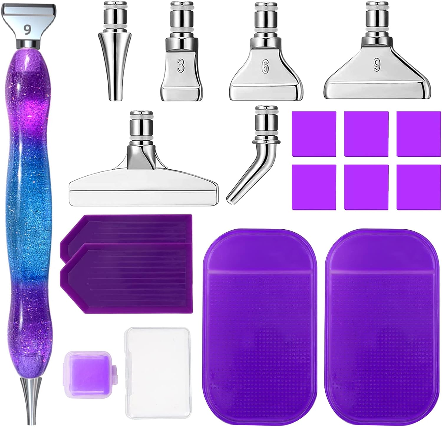 Amazon.com: ZYNERY 18 PCS Diamond Painting Pens Kit, Metal Tips & Resin ...